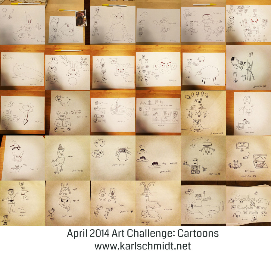 30 Day Art Challenge: Cartoon Edition | Karl Schmidt - Strategic ...